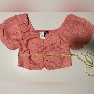 Versona | Tops | Nwt Versona Making Wishes Top Pink Size Xxl Puffed ...